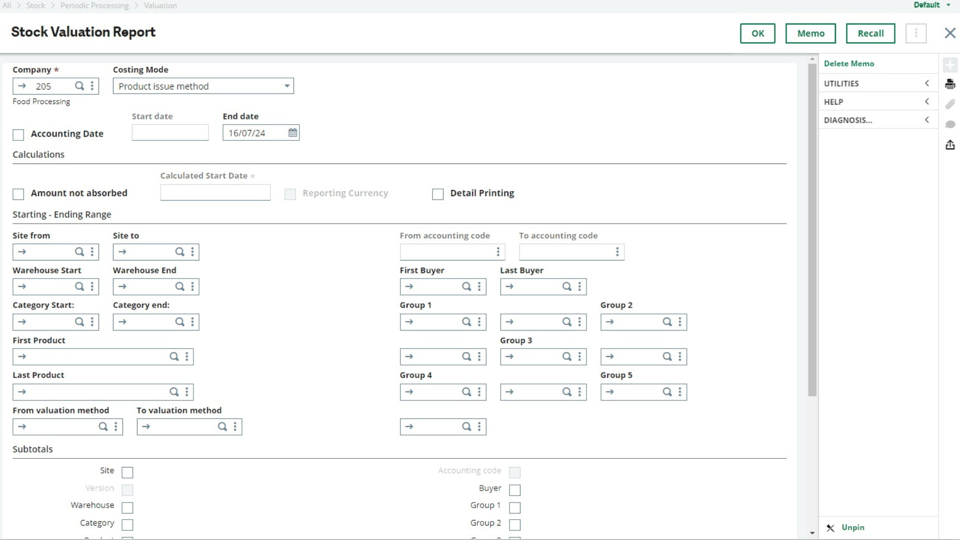 How To Run Stock Period Close | Sage X3